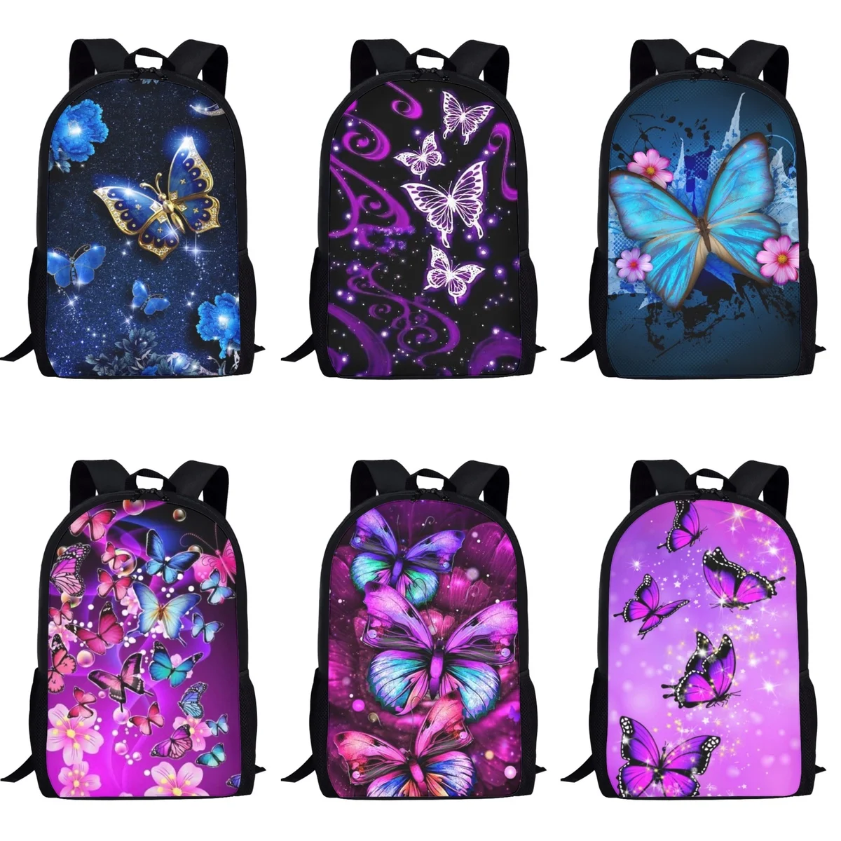 Beautiful-Butterfly-School-Bags-for-Teenager-Students-Backpack-Kid ...