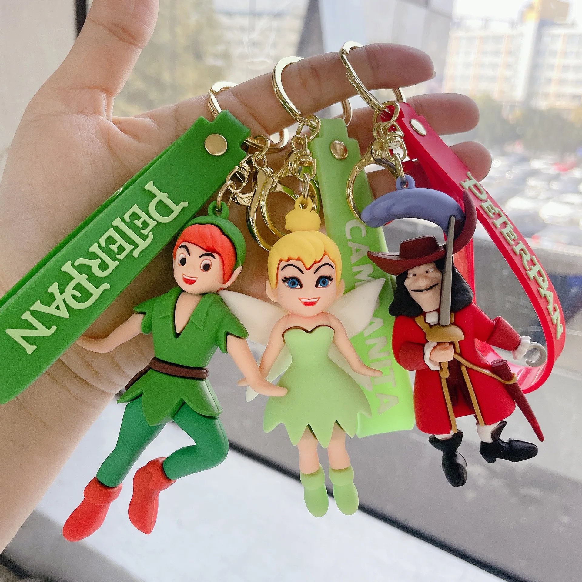 Cartoon-Disney-Peter-Pan-Keychain-Cute-Anime-Doll-Bag-Car-Key-Pendant ...