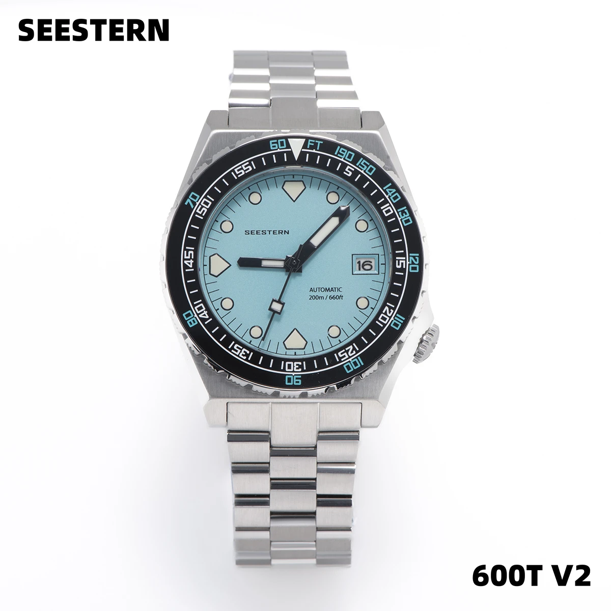 Seestern Sub600t V2 Mens Watch Automatic Diving Sapphire Wristwatch ...