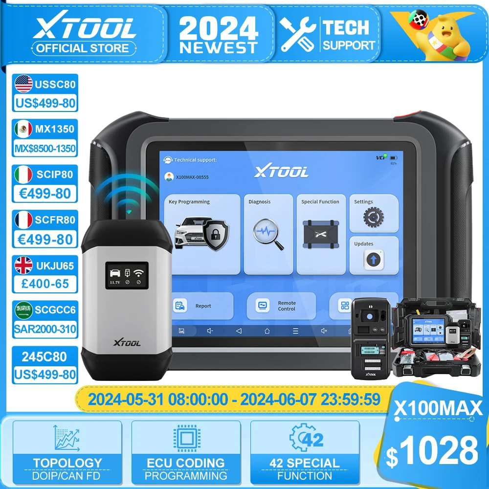 XTOOL-X100-MAX-Key-Programmer-With-KC501-All-Key-Lost-Car-Diagnostic ...