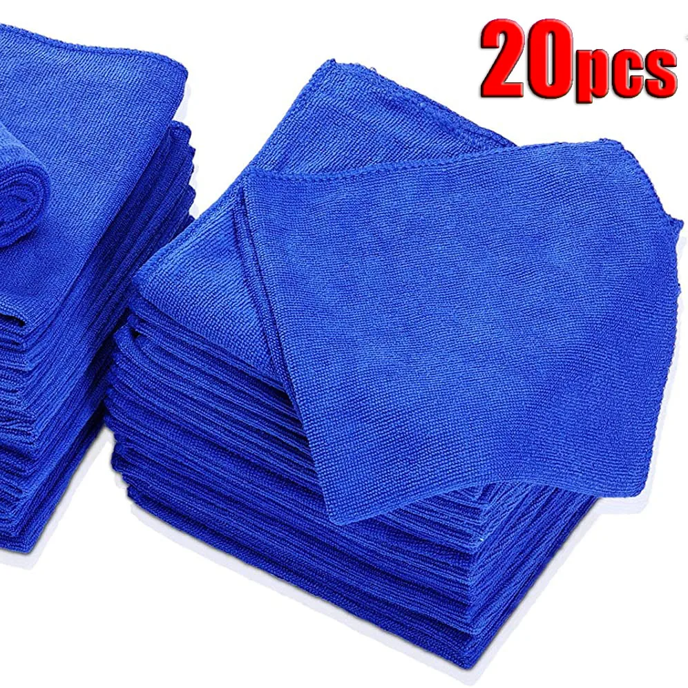 10pcs 30x30cm Wash Microfiber Towels Car Cleaning Towel Soft Drying ...