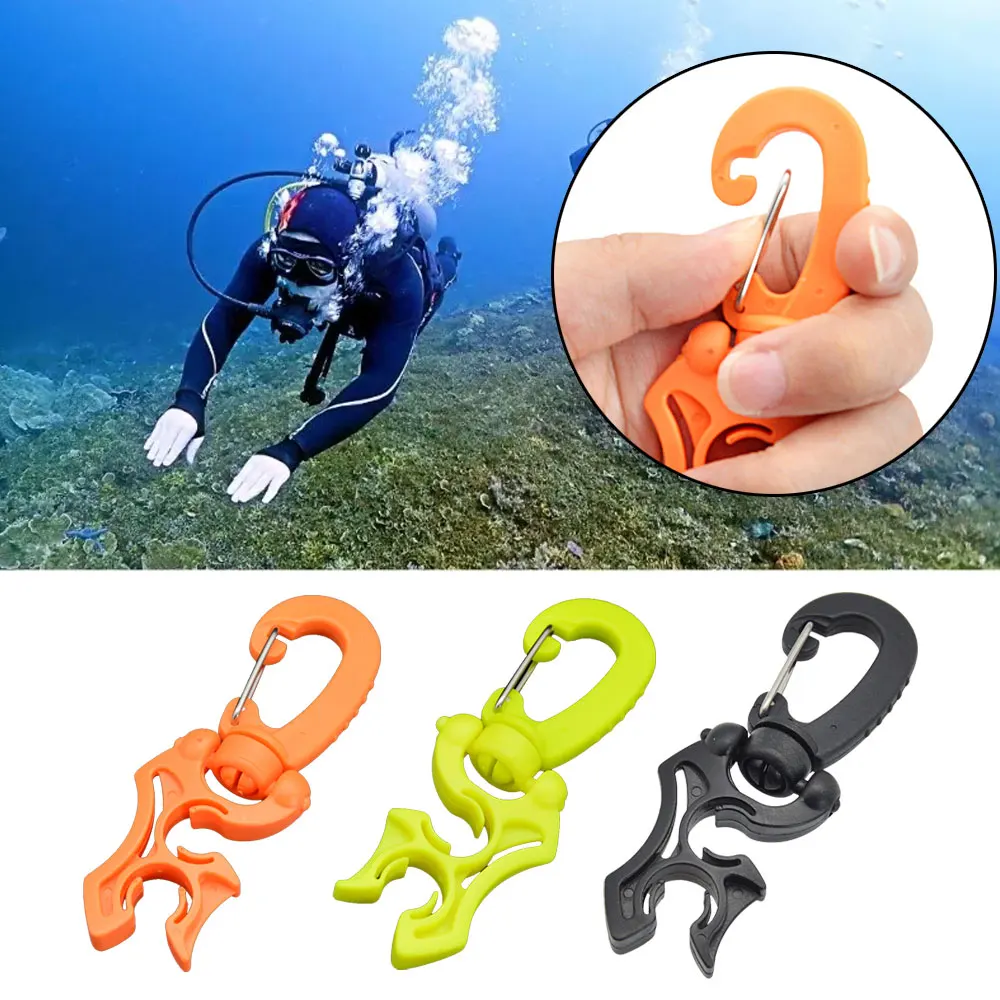 1x Scubas Diving Double Hose Holder Clip Diving Double BCD Hose Holder ...