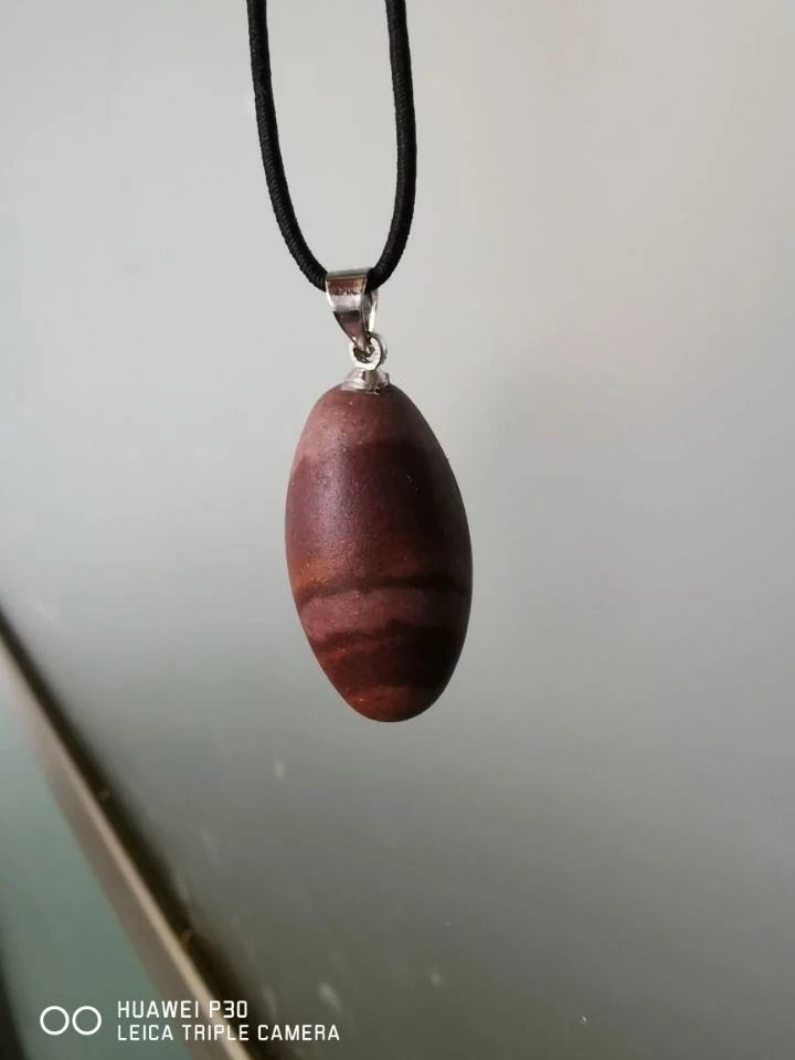 Shiva Narmada Lingam Pendant Natural River Narmada Banalinga Stone ...
