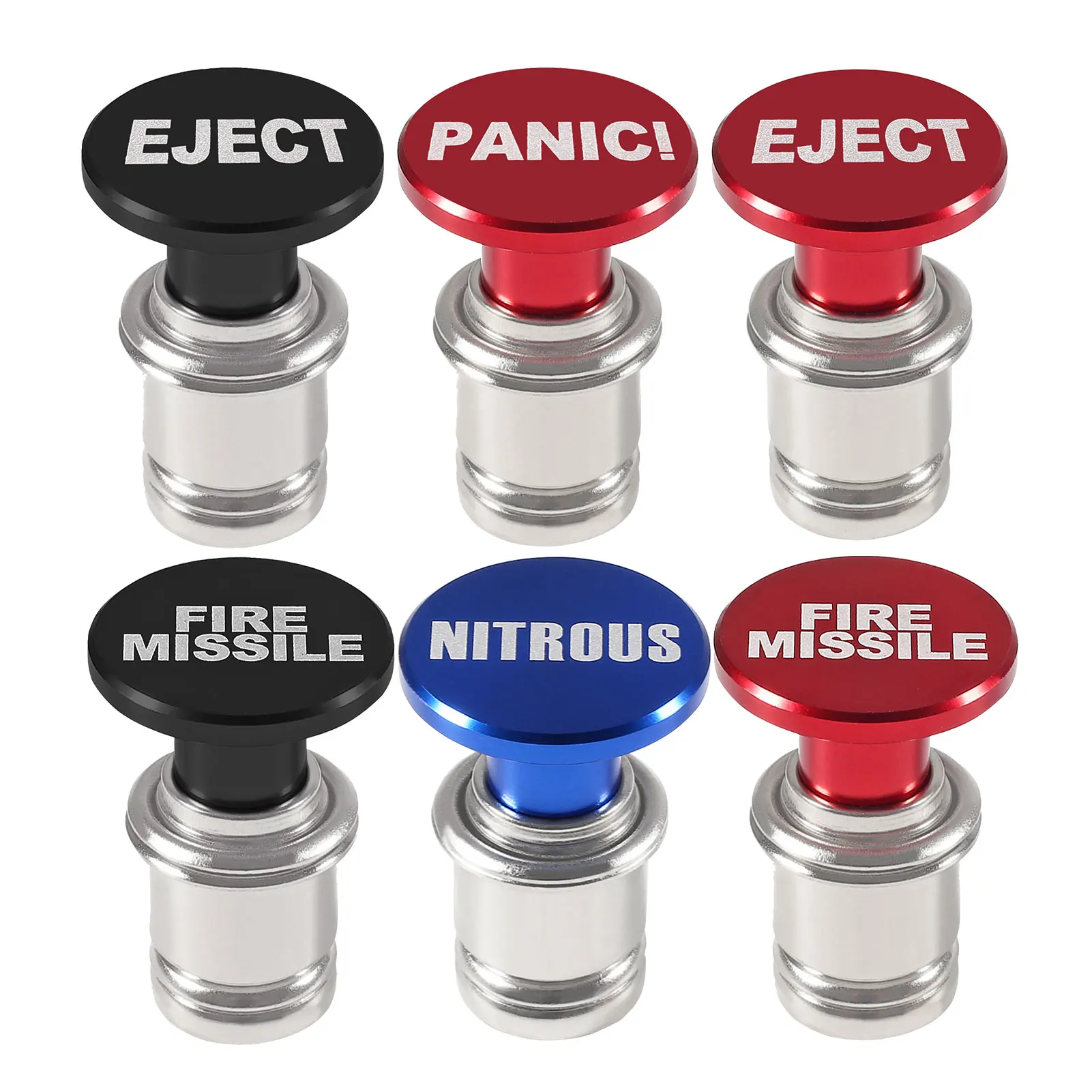 Fire Missiles Button Car Cigarette Lighter Anodized Aluminum 12 Volt ...