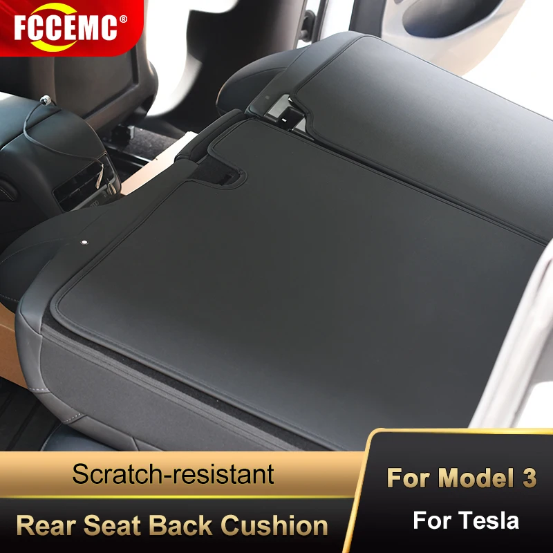 For-Tesla-Model-3-Rear-Seats-Back-Protector-Anti-Kick-Pad-Anti-Kick ...