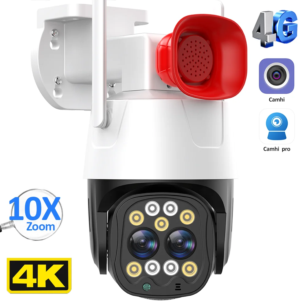 8mp 4k Ip Camera Outdoor Ptz Wifi 10x Zoom | 8mp Wifi Outdoor ...