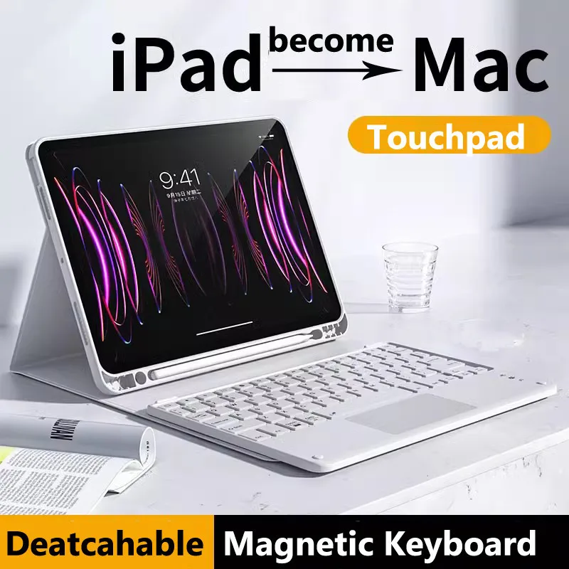 Capa-de-Teclado-Trackpad-para-iPad-Capa-de-Couro-PU-iPad-Air-11-2022 ...