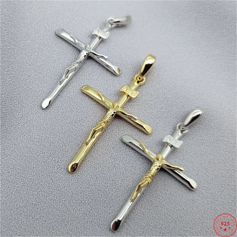 S925 Sterling Silver Charms Pendants for Women Men Contrast Colored ...
