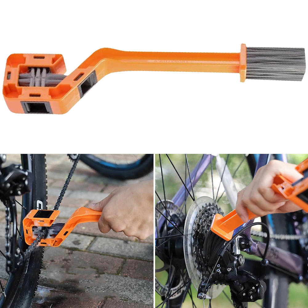 Bicycle-Chain-Clean-Brush-Double-Head-Bike-Gear-Cleaning-Brush ...