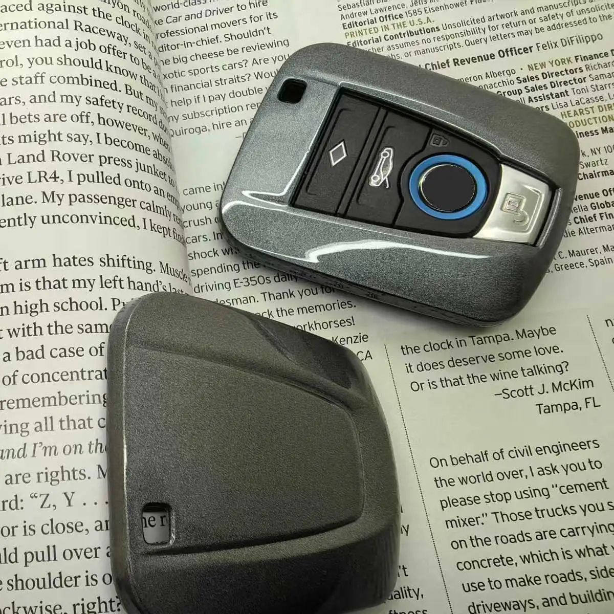 Grey Colour Car Key Case Cover For BMW i3 i8 Series 2014 2015 2016 2017 ...