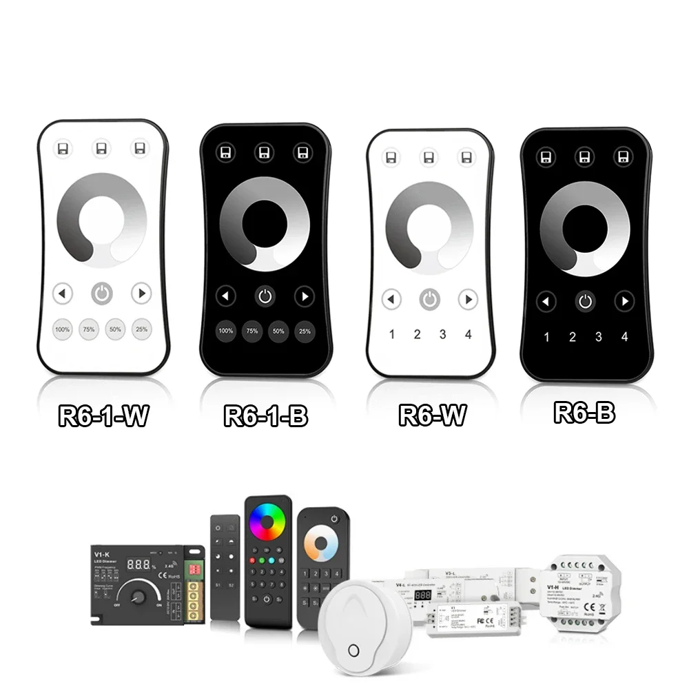 R6-R6-1-1-4-Zone-RF-2-4GHz-Dimming10key-Remote-Switch-for-Single-color ...