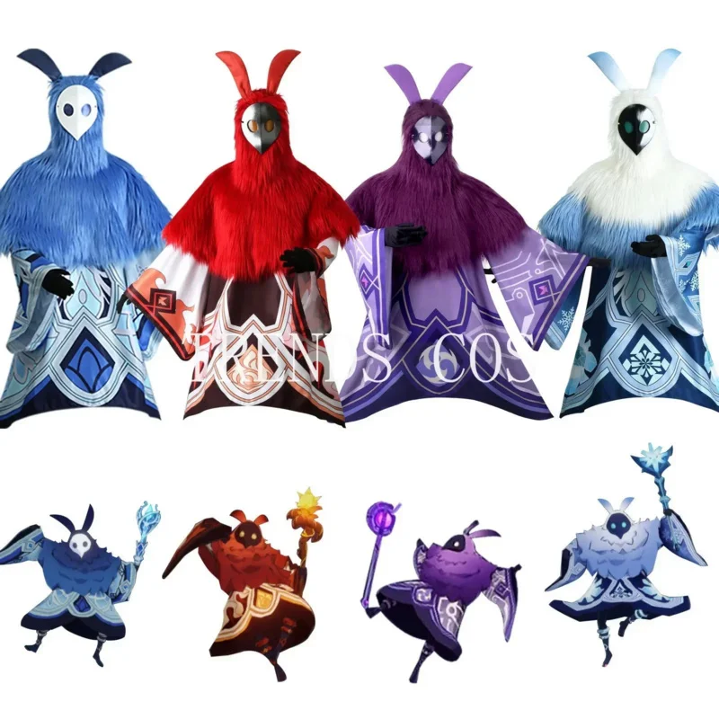 Fire-Water-Ice-Thunder-Attribute-Abyss-Mage-Hilichurl-Cosplay-Costume ...