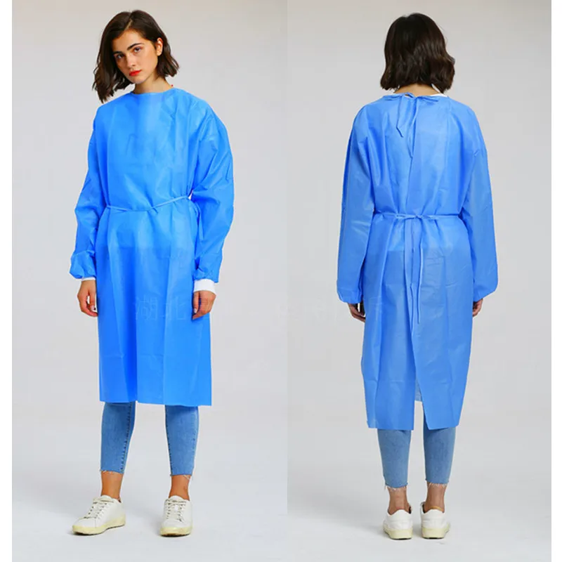 Disposable-Dustproof-Gown-Thickened-Protective-Work-Isolation-Clothes ...