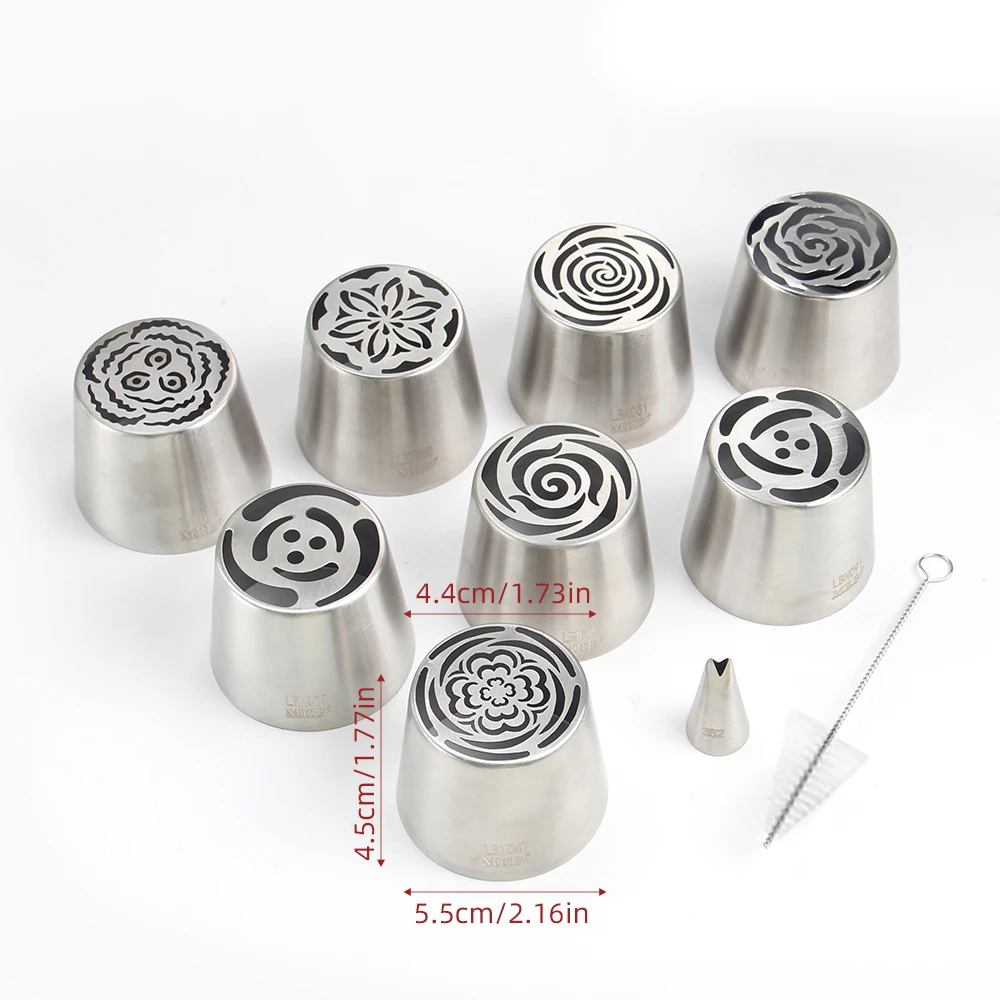 Poche A Douille Patisserie Stainless Steel Russian Tulip Icing Piping ...