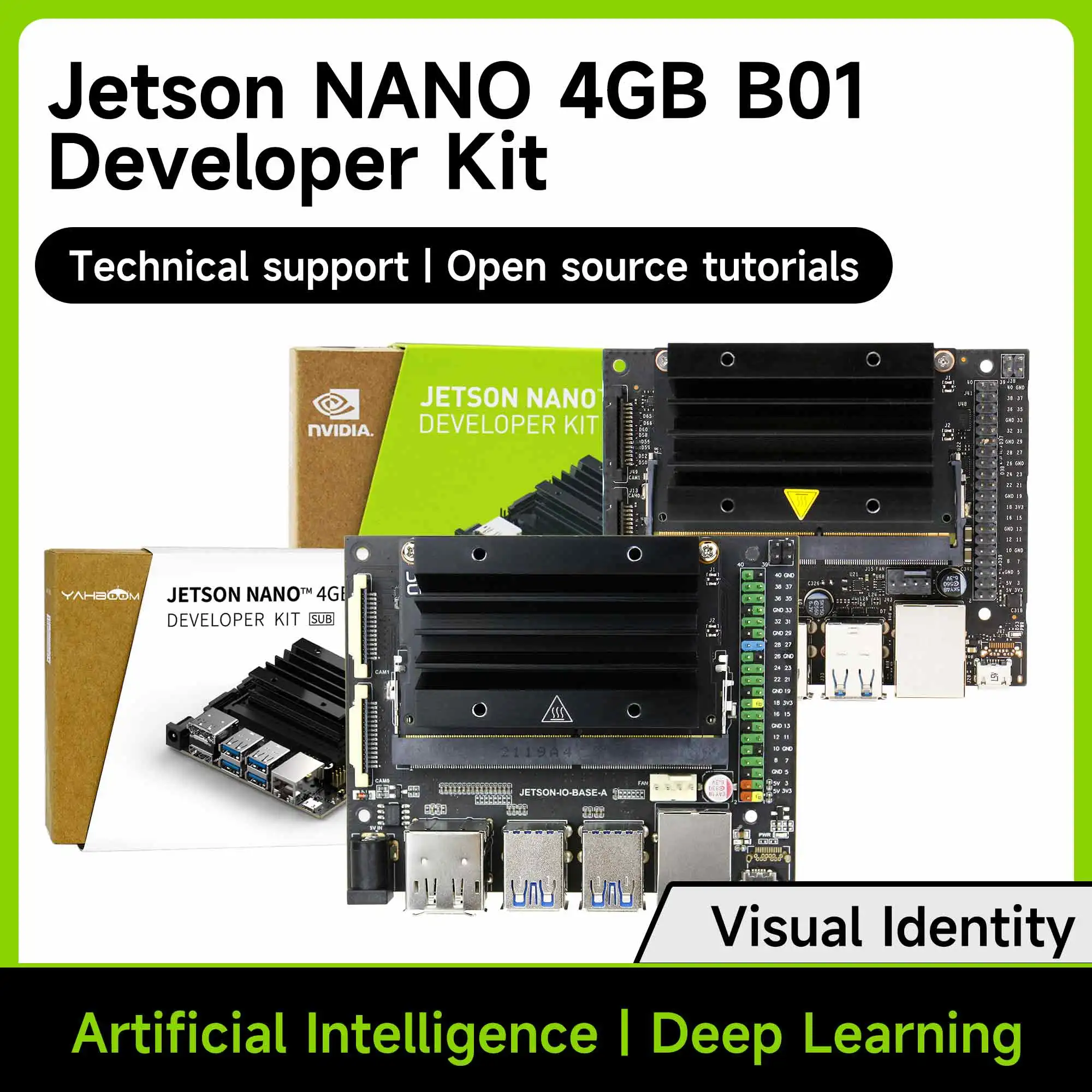 NVIDIA-Jetson-Nano-4GB-B01-Developer-Kit-Jetson-NANO-SUB-Board-For-Artificial-Intelligence ...