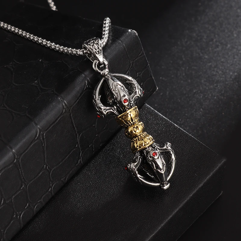Ancient-Weapon-Buddhist-Gold-Color-Vajra-Pendant-Men-s-and-Women-s ...