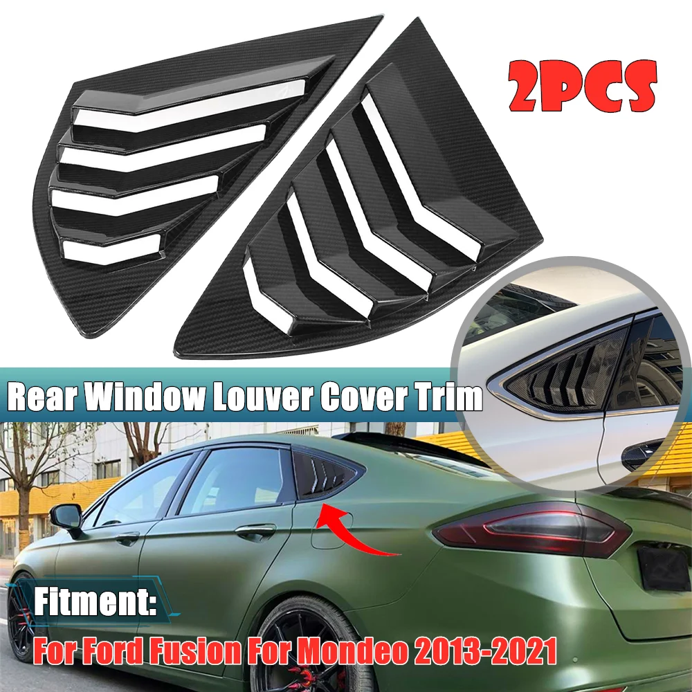 2Pcs-Quarter-Louver-Cover-Vents-Rear-Side-Window-Louvers-For-Ford ...