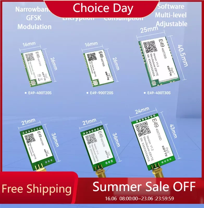 Cmt2300a-433mhz-470mhz-868mhz-915mhz-cc1101-rf-modul-spi-20dbm-30dbm ...