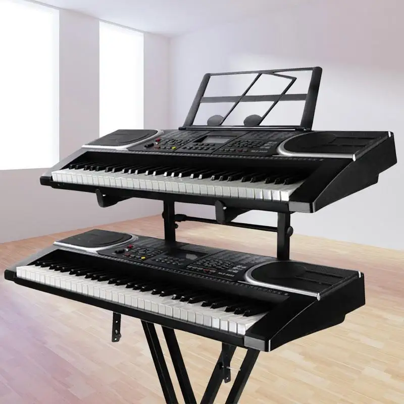 Double-Keyboard-Stand-X-Shaped-Digital-Piano-Display-Holder-Sturdy ...
