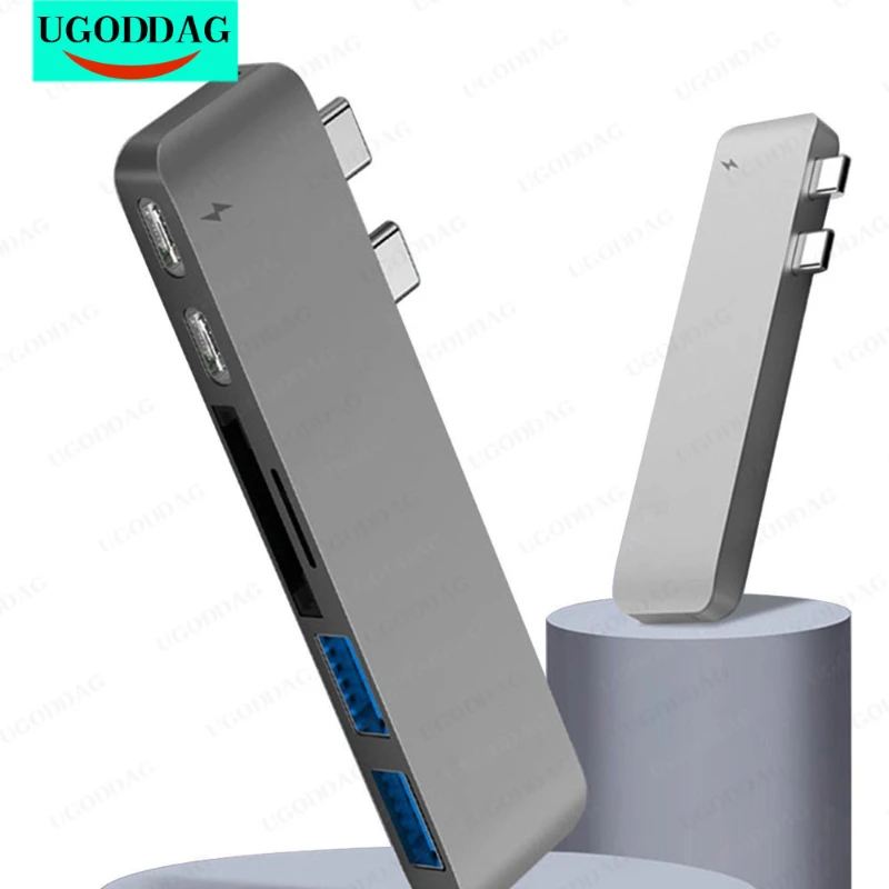 Adaptador-de-concentrador-tipo-C-a-lector-de-tarjetas-Combo-con-ranura ...