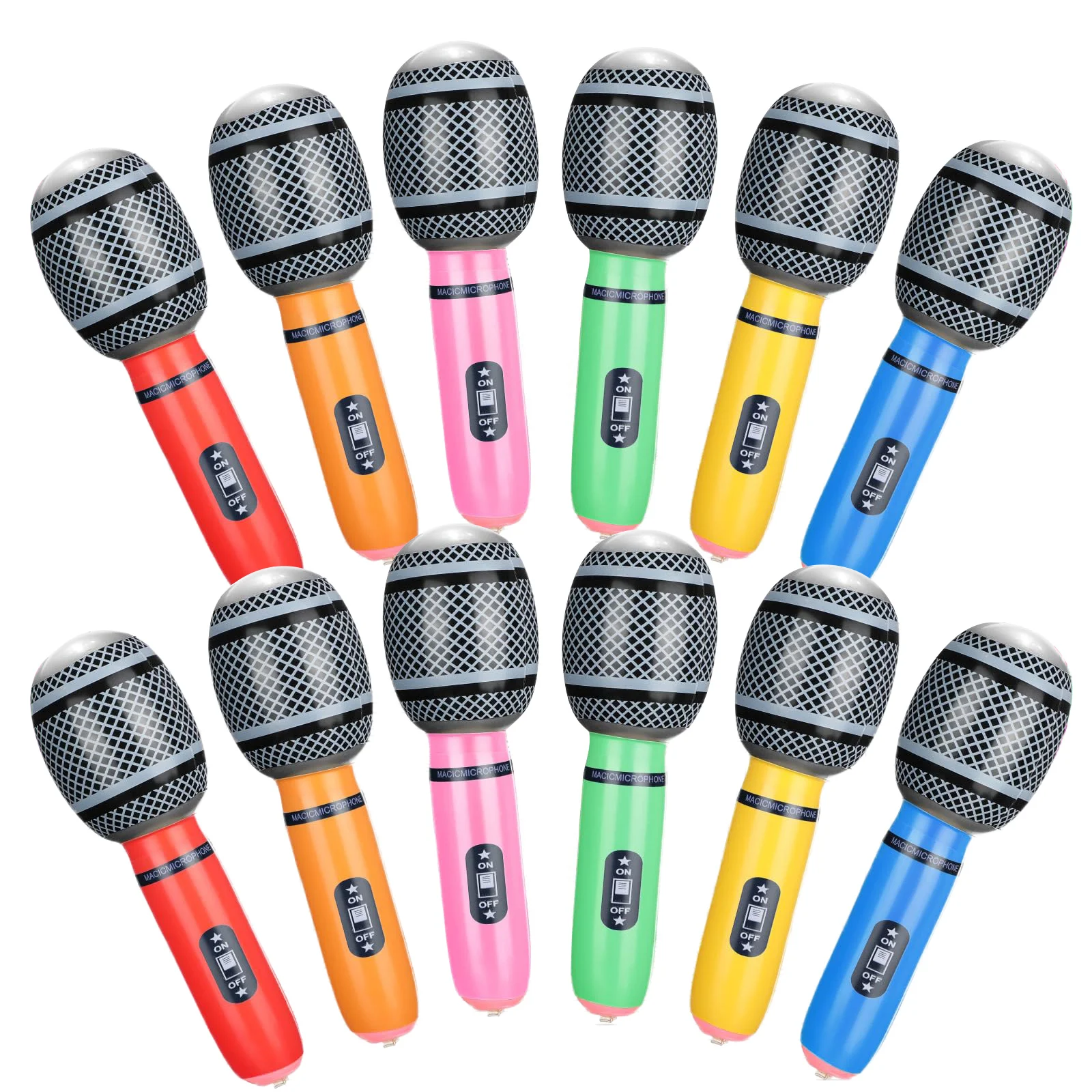 12-Pieces-Inflatable-Microphones-Blow-up-Microphones-Toys-Musical ...