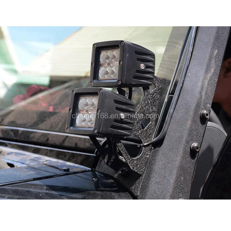 LED-Hood-Spotlight-light-holder-for-Jeep-wrangler-JK-JL-LED-Bracket-car ...