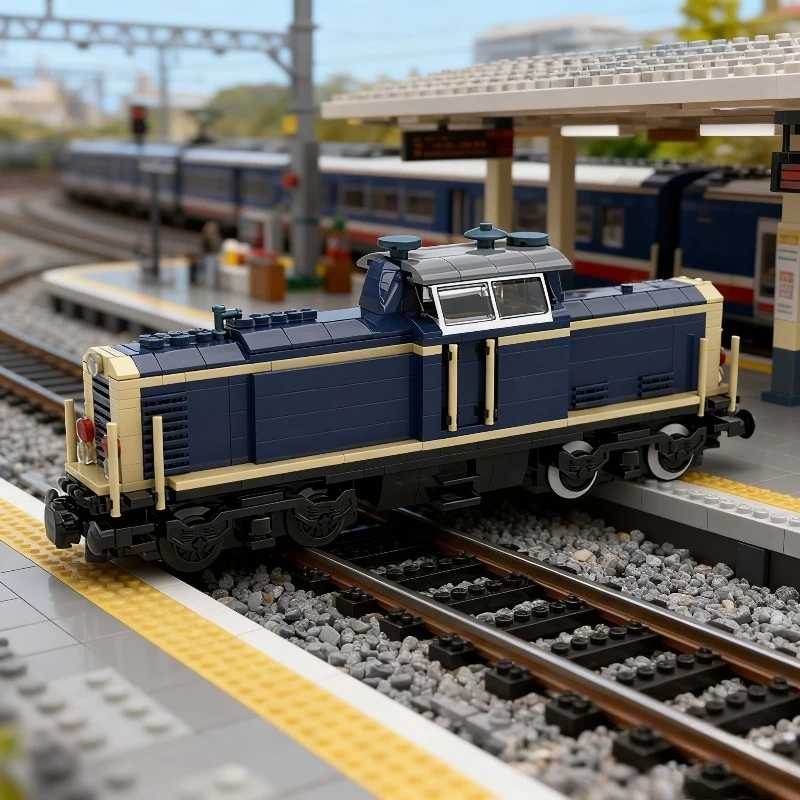 472PCS German Freight Train Model - MOC Cargo Locomotive Building Kit ...