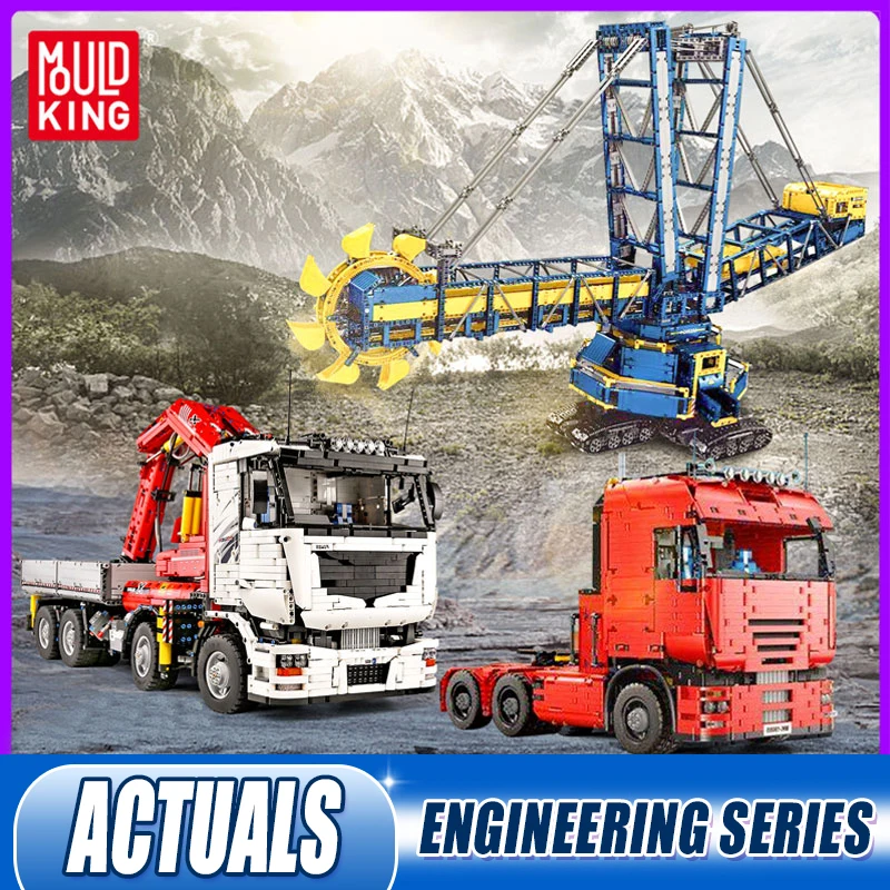 Mold KING samochody techniczne klocki zdalnie sterowana ciężarówka ...