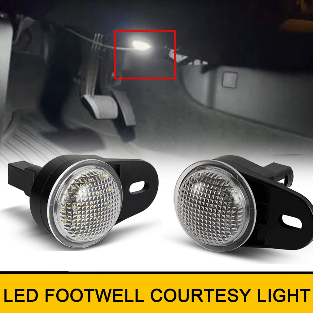 6000K White LED Interior Under Dashboard Courtesy Lights For Jeep ...