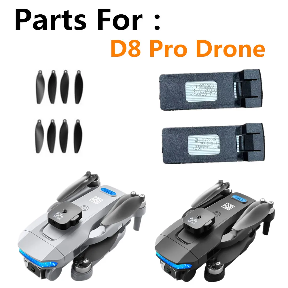 D8PRO-Drone-Battery-Accessories-3-7V-2000Mah-Propeller-Blade-D8PRO-Quadcopter-Original-Spare ...