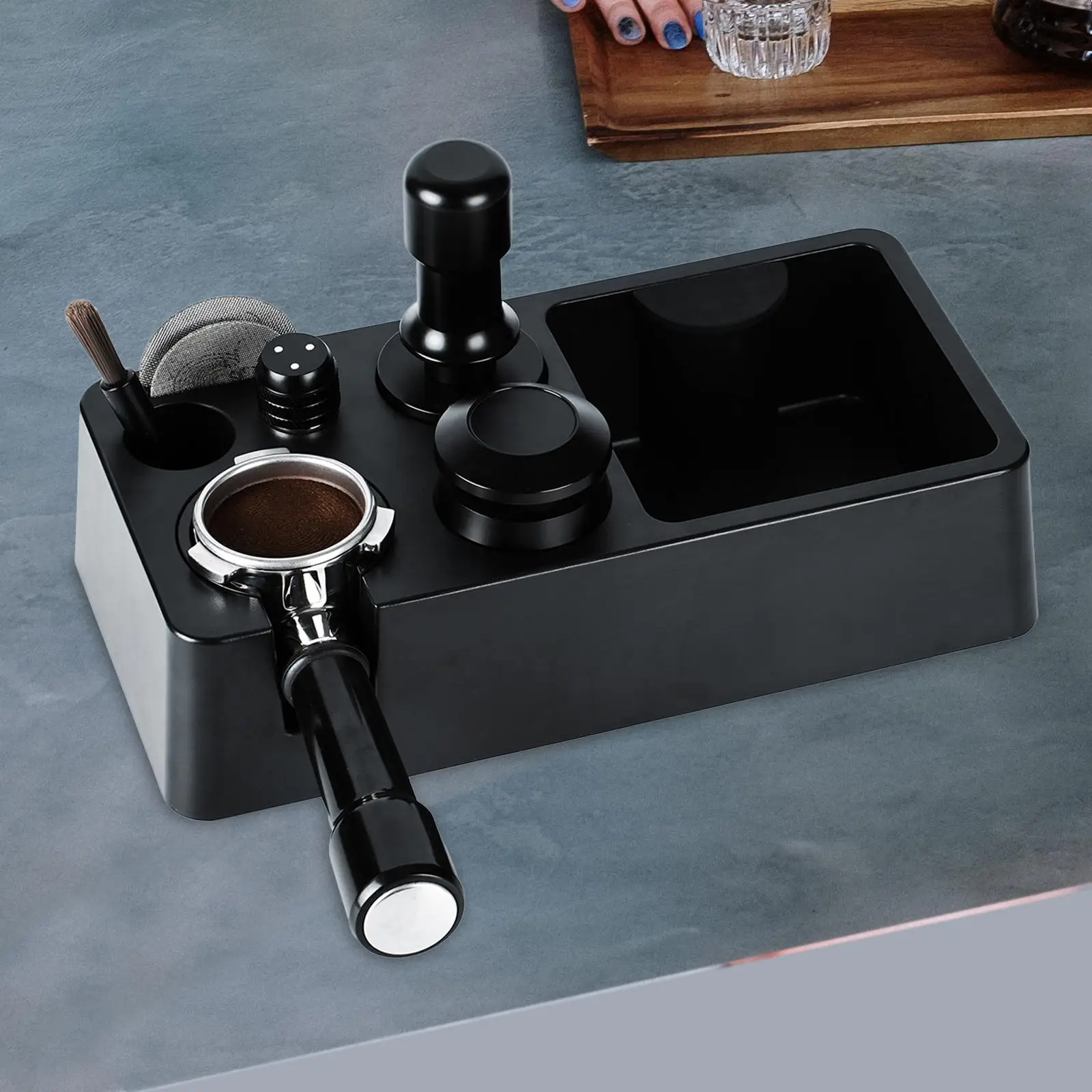 Portafilter-Holder-Universal-Espresso-Tamper-Mat-Stand-for-Restaurant ...