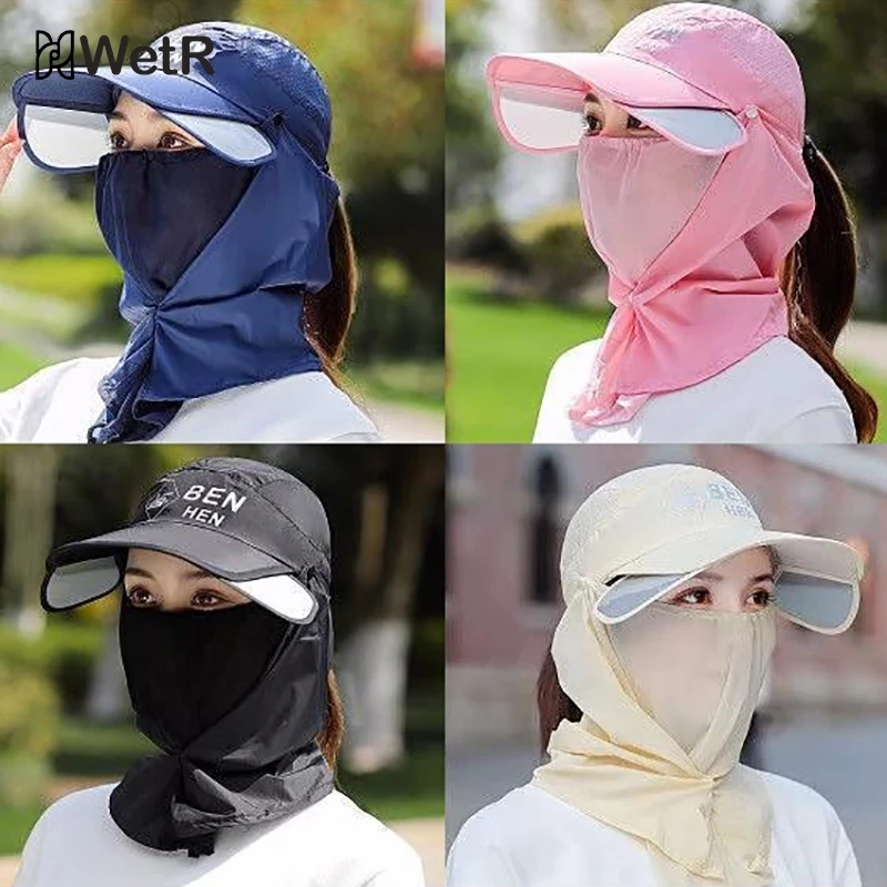 Solid-Color-Adjustable-Removable-Summer-Sun-Hats-For-Women-Fashion-UV ...