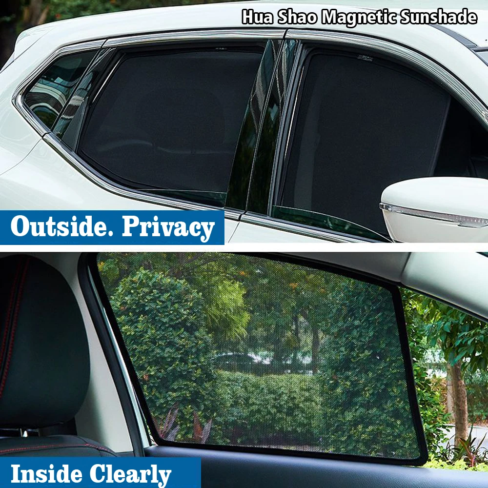Magnetic-Car-Sunshade-Shield-Front-Windshield-Frame-Curtain-Sun-Shade ...