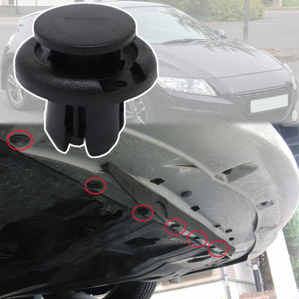 Car Grill Engine Under Tray Grille Bumper Push Fit Rivets Chassis Panel ...
