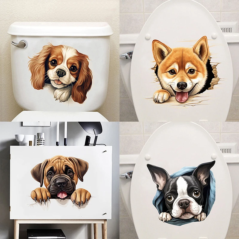 Calcoman-a-impermeable-para-asiento-de-inodoro-de-perro-pegatinas-de ...