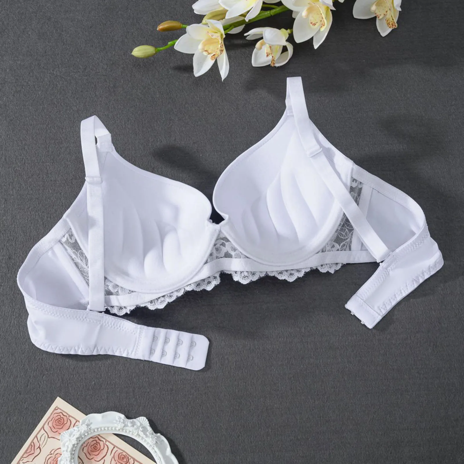 Women Minimizer Bras Full Coverage Support Anti Sagging Sexy Lace ...
