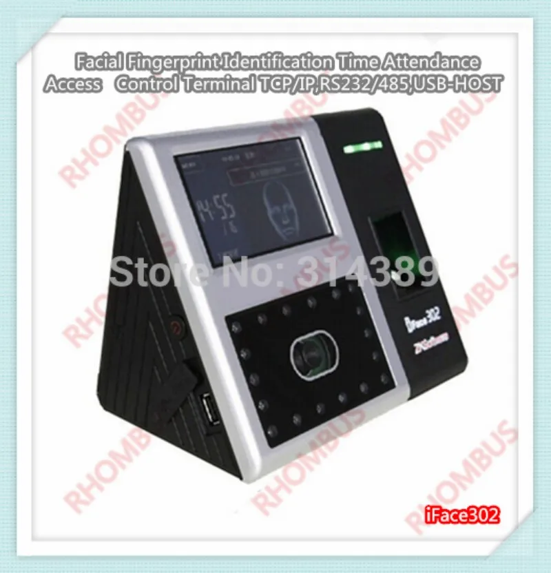Facial + Finger Tcp/ip Biometric Fingerprint Time Clock Access Control ...