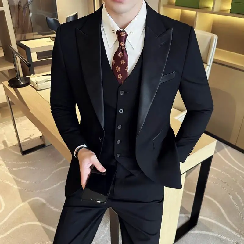 Plus-Size-6XL-5XL-Men-Formal-Business-Suit-3-Set-Pieces-Classic-Slim ...