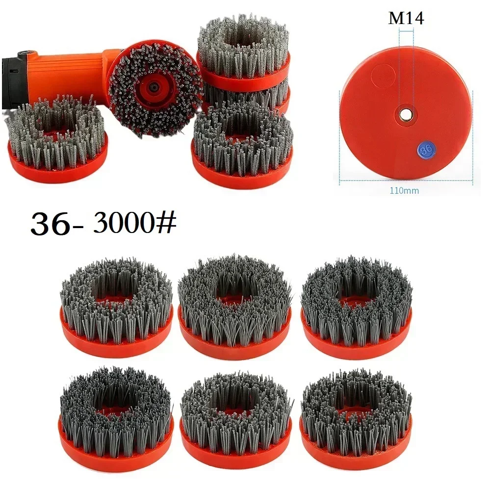 1PC 4Inch Circular Antique Abrasive Brush Stone Granite Polishing ...