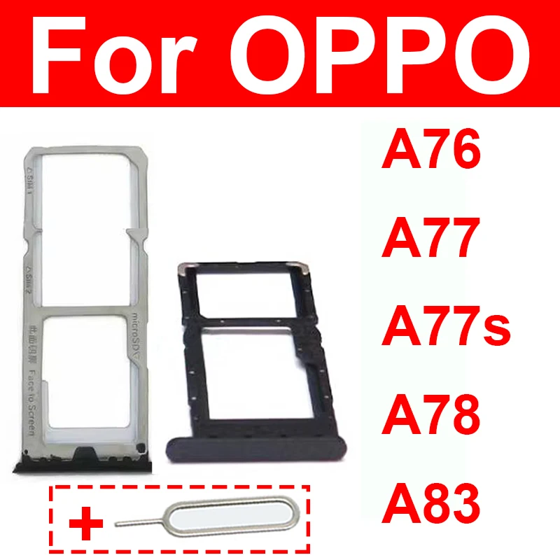 Lector-de-soporte-de-bandeja-de-tarjeta-Sim-para-OPPO-A76-A77-A77s-A78 ...