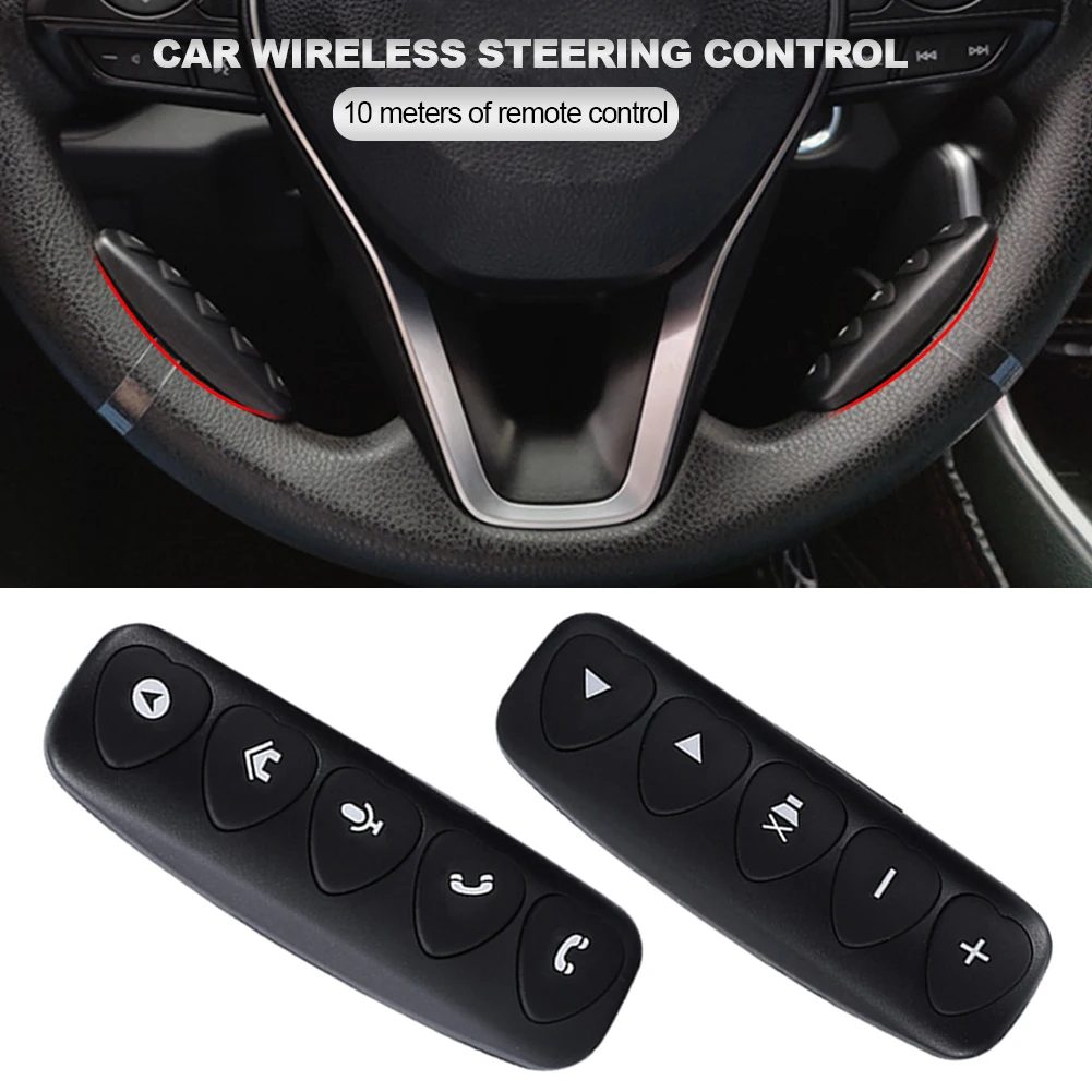10-Keys-Wireless-Car-Steering-Wheel-Control-Button-for-Car-Radio-DVD ...