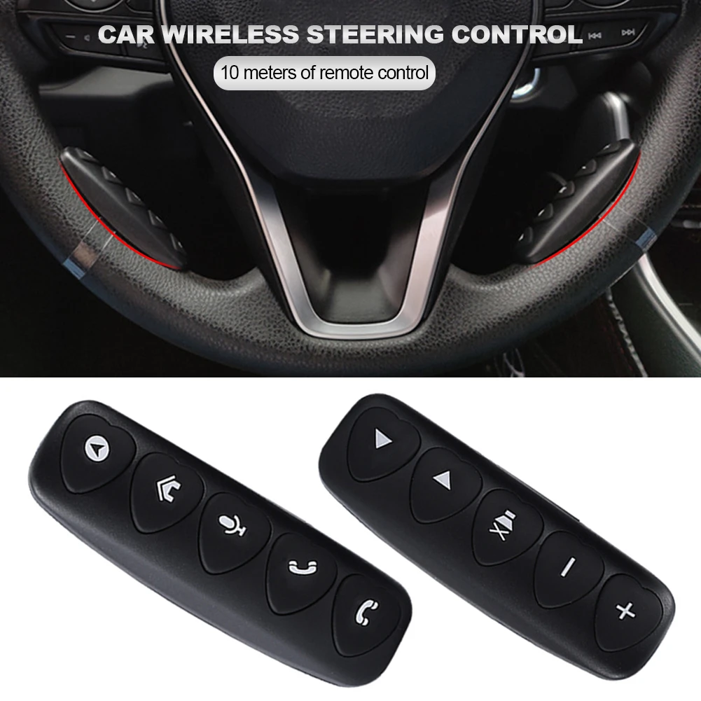 10 Keys Wireless Car Steering Wheel Control Button For Car Radio Dvd ...