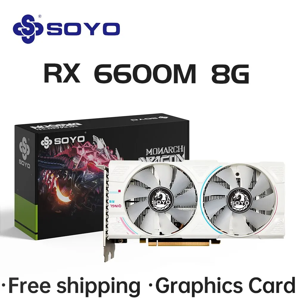 SOYO-Radeon-RX6600M-8GB-Graphics-Card-GDDR6-128Bit-PCI-E-4-0-8-8Pin-GPU ...
