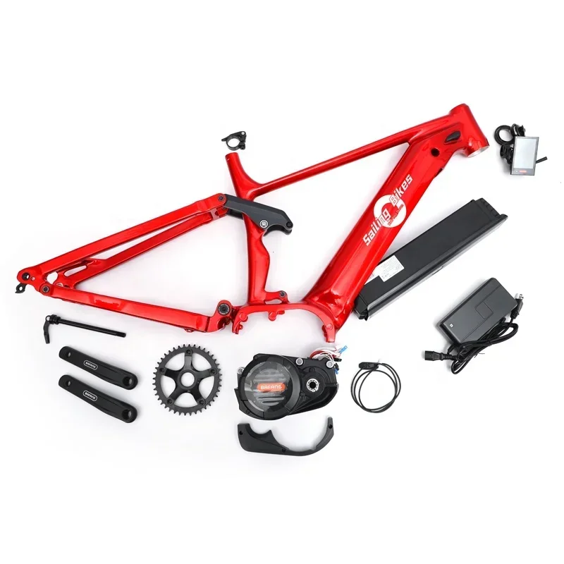 For bikes Full Suspension M620 1000W Electric Mountain Bike Weldless 29 ...