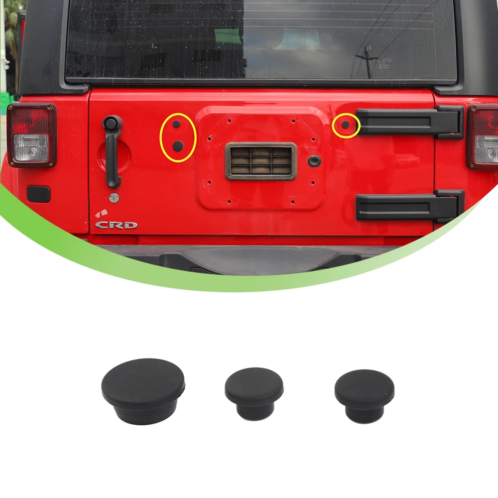 for-Jeep-Wrangler-JK-JT-Gladiator-JT-2007-2024-Tailgate-Door-Round-Hole ...