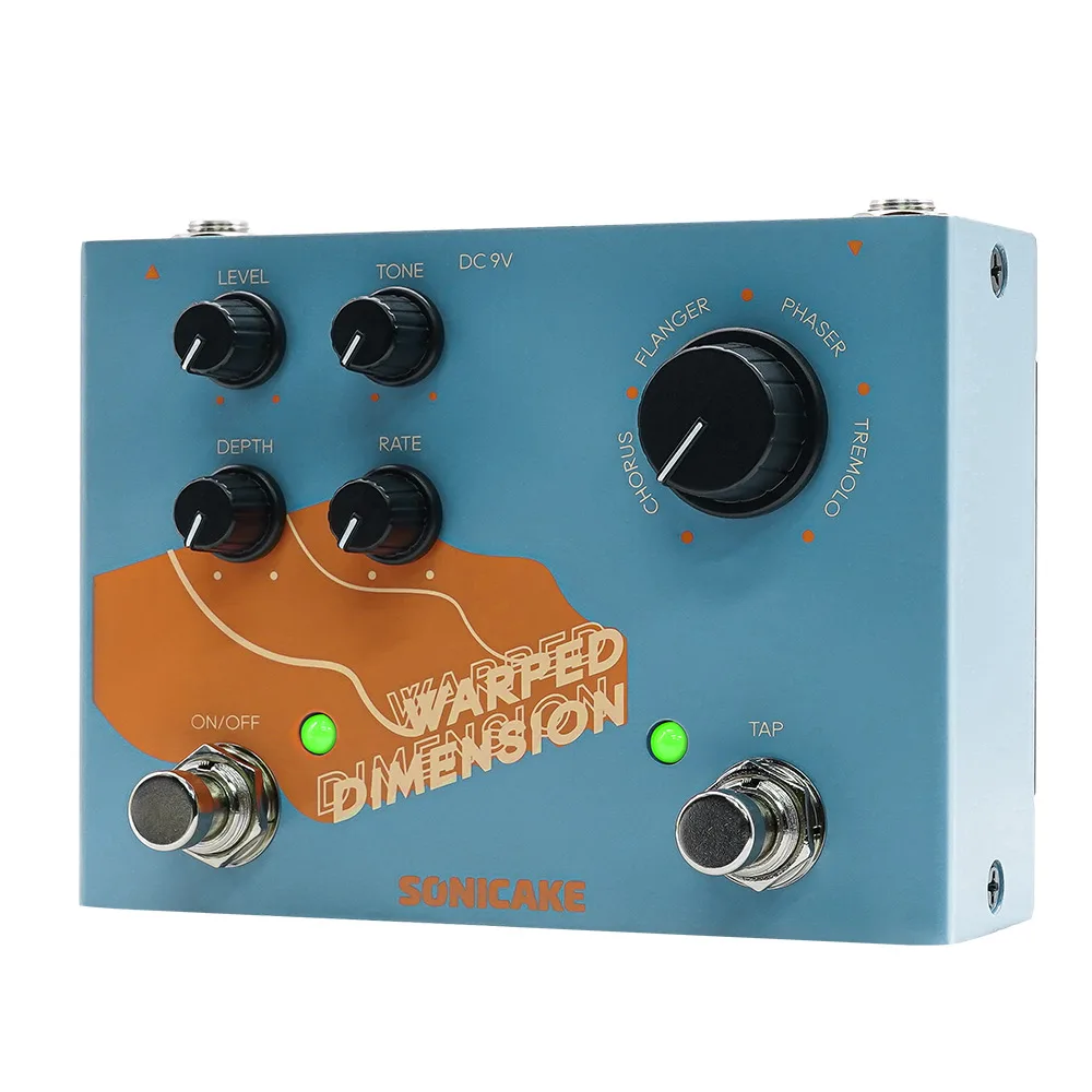 SONICAKE Warped Dimension Digital Modulation Guitar Effects Pedal 4 ...