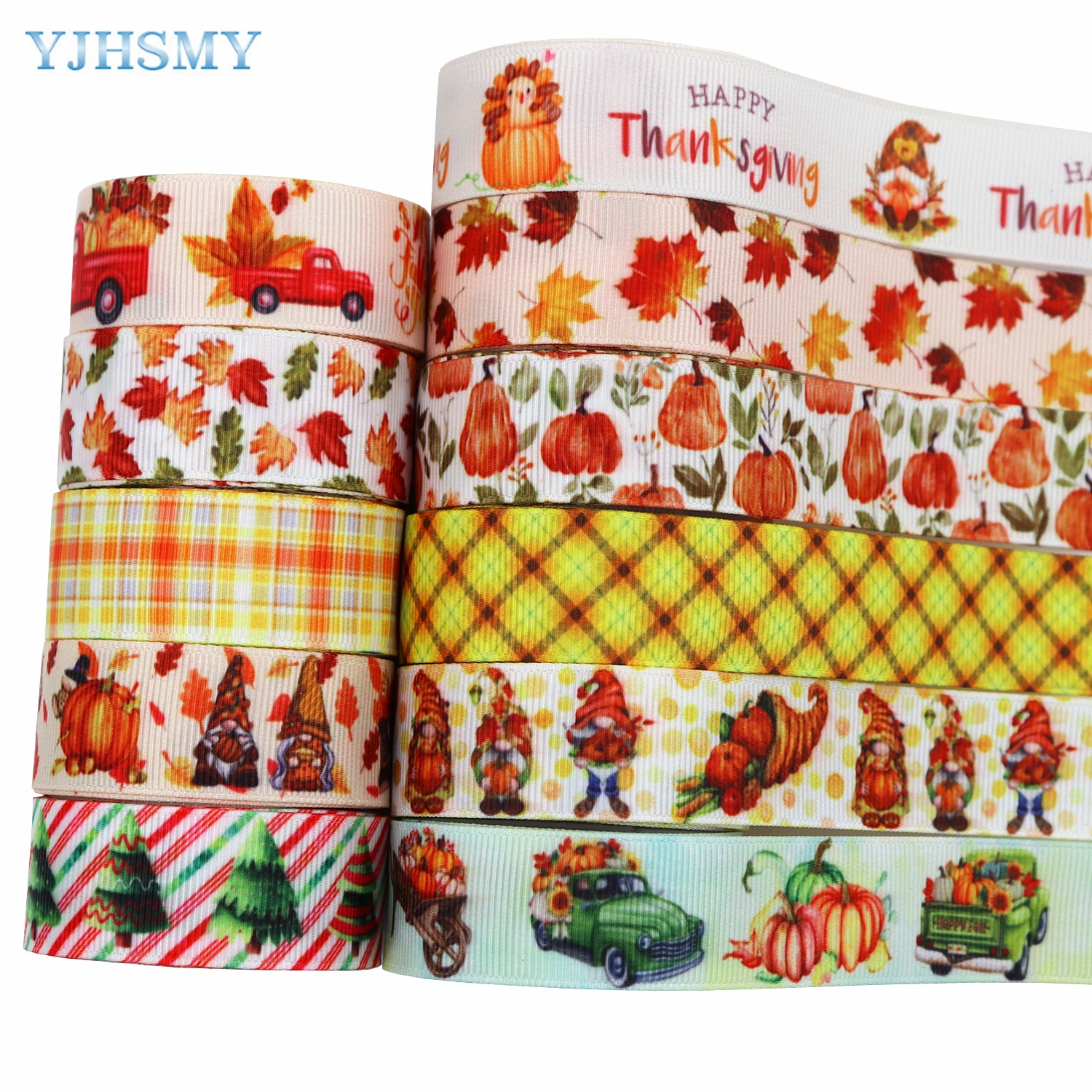 Fall-Ribbons-Fall-Thanksgiving-Grosgrain-Ribbon-Sunflower-Pumpkin ...