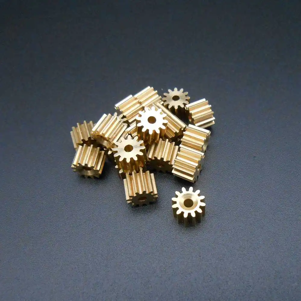 20Pcs-0-5M-12-Teeth-Brass-Gear-Spur-Pinion-0-5-Modulus-T-12-Bore ...