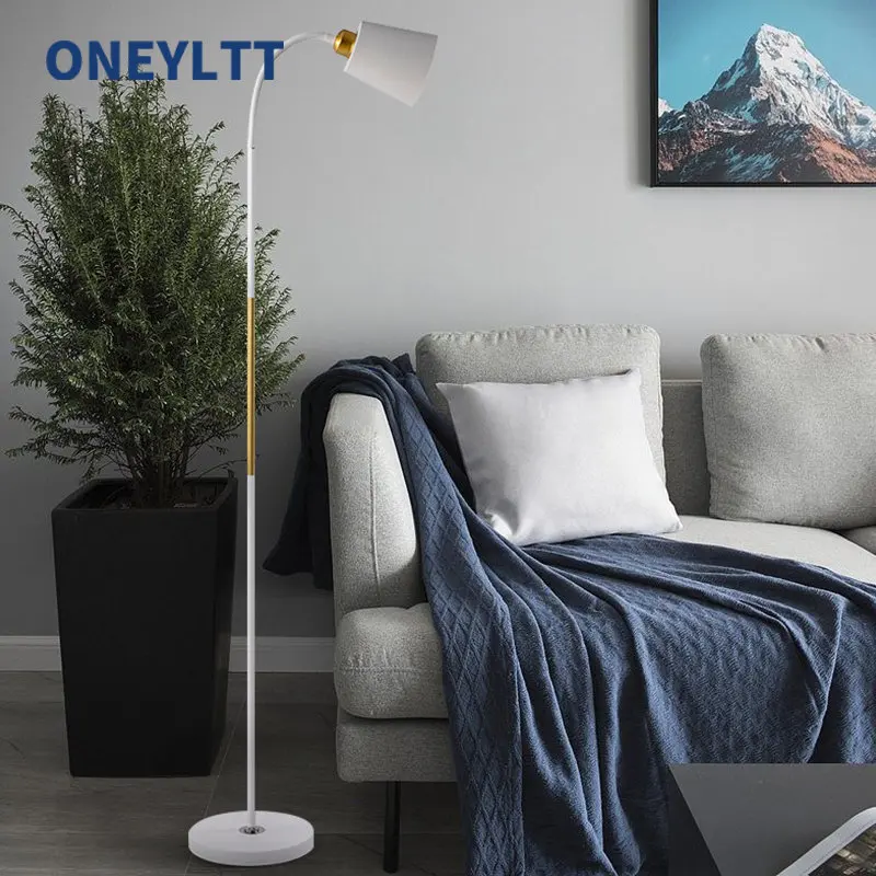 Nordic Floor Lamps Creative Living Room Bedroom Study LED Simple Modern ...