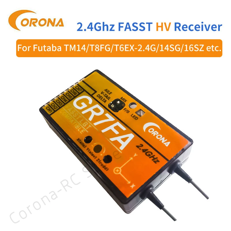Corona GR7FA 7CH S. Bus Ontvanger Met Gyro Compatibel Futaba Fasst ...